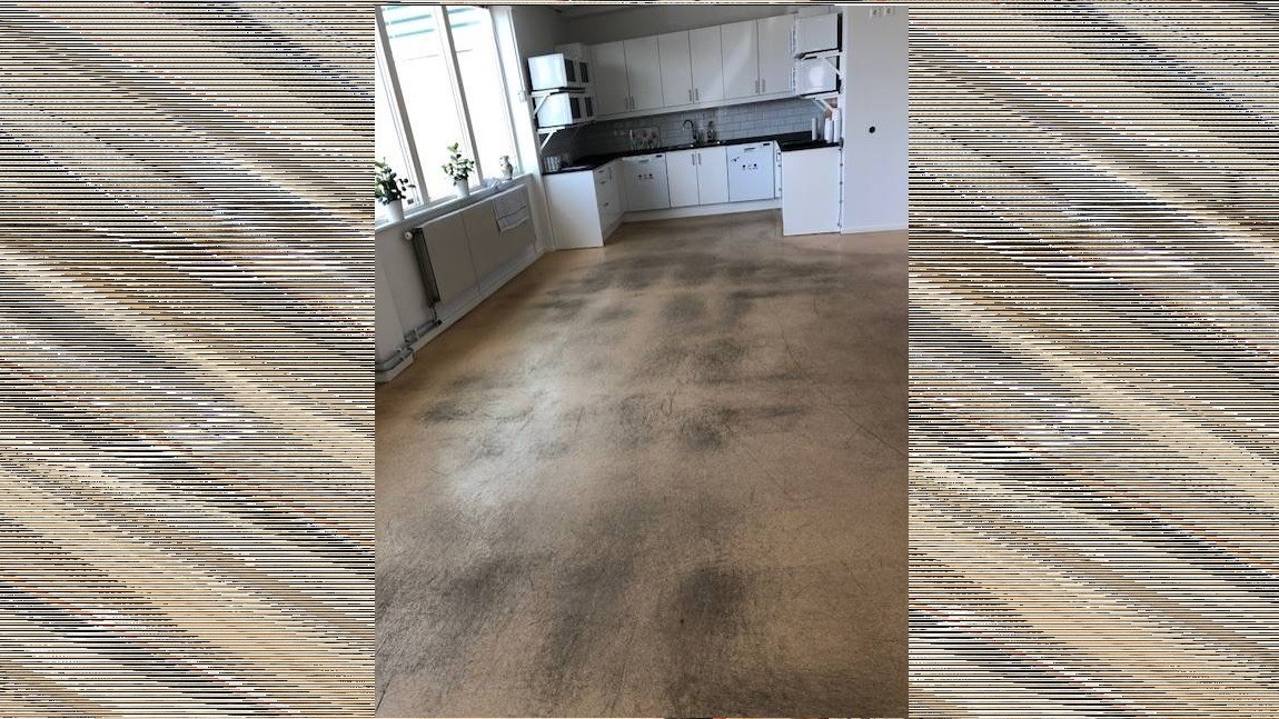 Linoleumgolv, före – Elmässan Syd