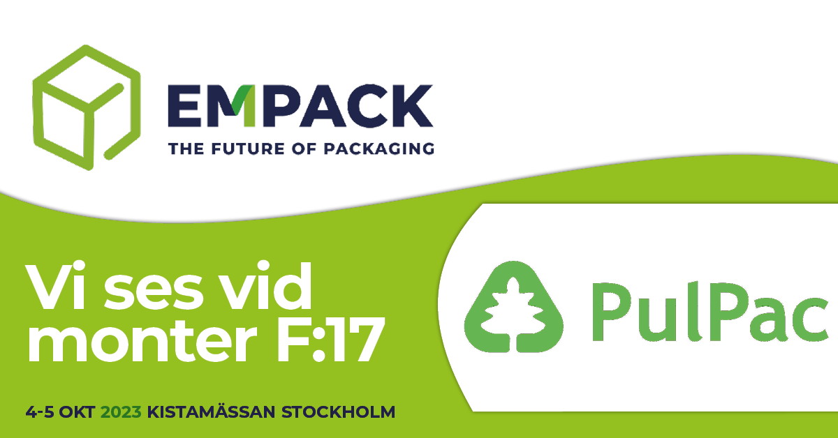 Vi välkomnar Pulpac till mässgolvet den 4-5 oktober!