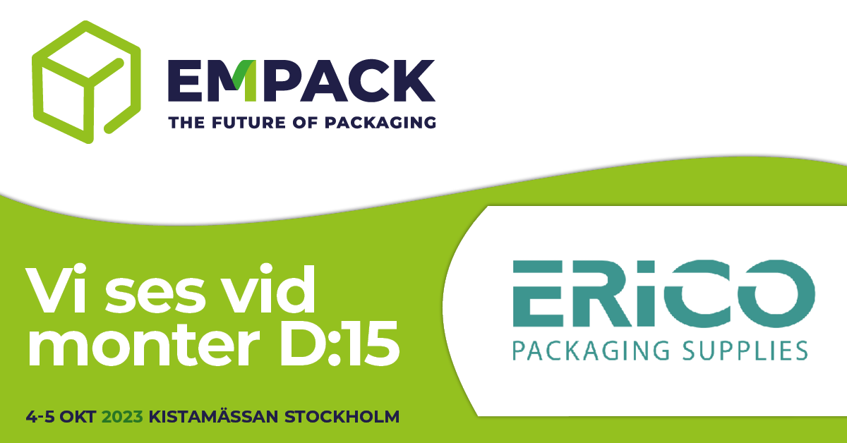 Välkomna Erico till Empack den 4-5 oktober 2023!