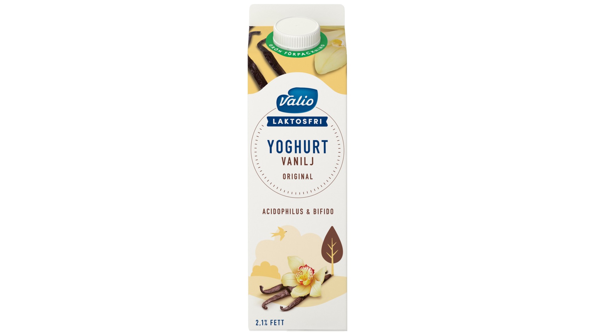 Valio Laktosfri Yoghurt Vanilj 2,1%, 1000g - Fastfood & Restaurang ...