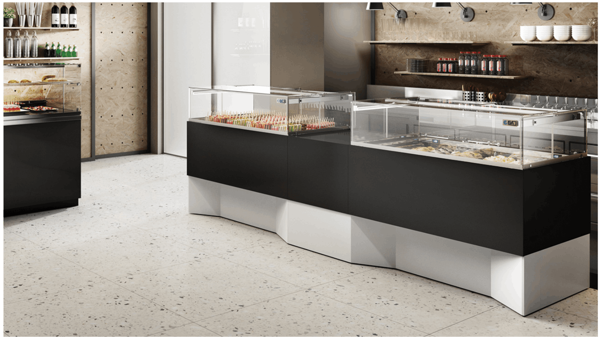 ISA Professional Ice Cream Display Cases - Fastfood & Restaurang Stockholm