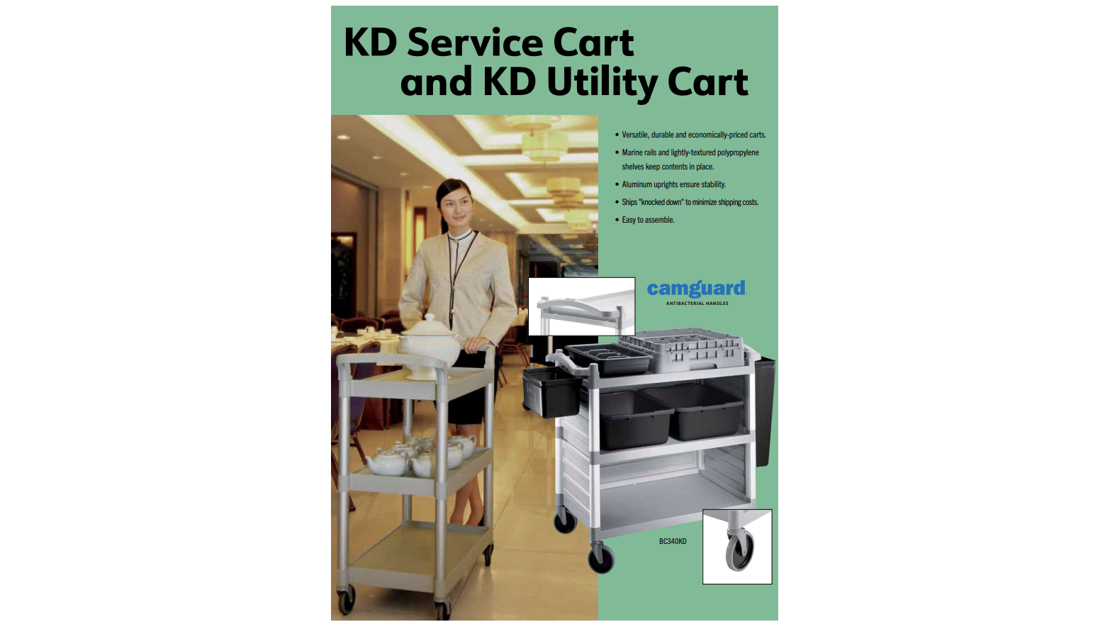 KD Service Cart and KD Utility Cart - Fastfood & Restaurang Stockholm