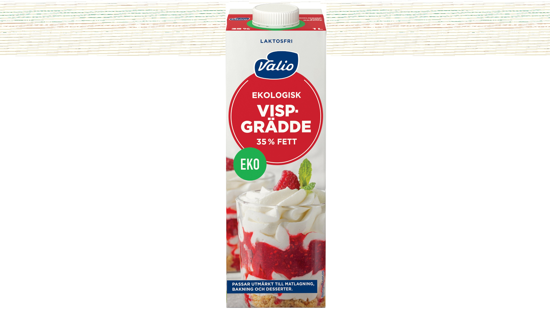 Valio Laktosfri Vispgrädde Ekologisk, 35%, 1L - Fastfood & Restaurang ...