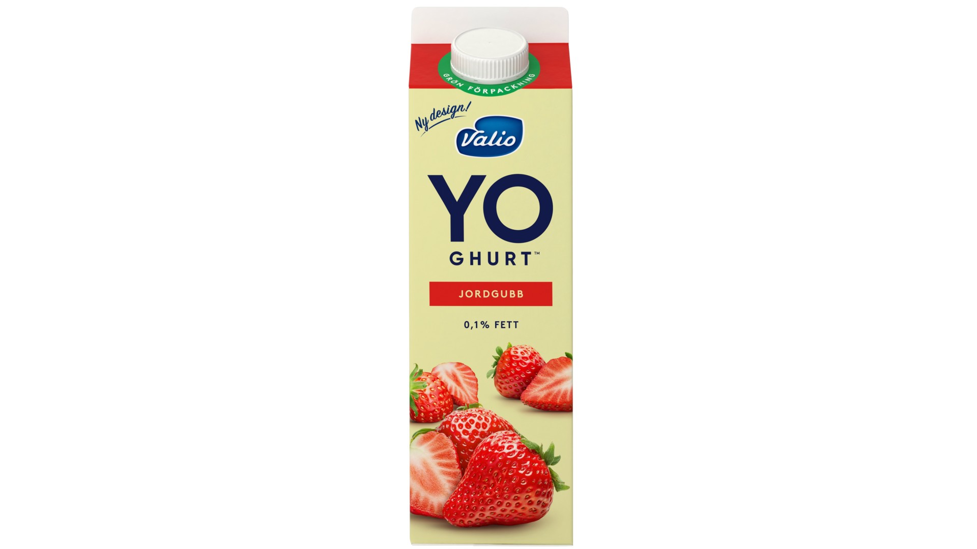 Valio YO-ghurt Jordgubb 0,1%, 1000g - Fastfood & Restaurang Stockholm