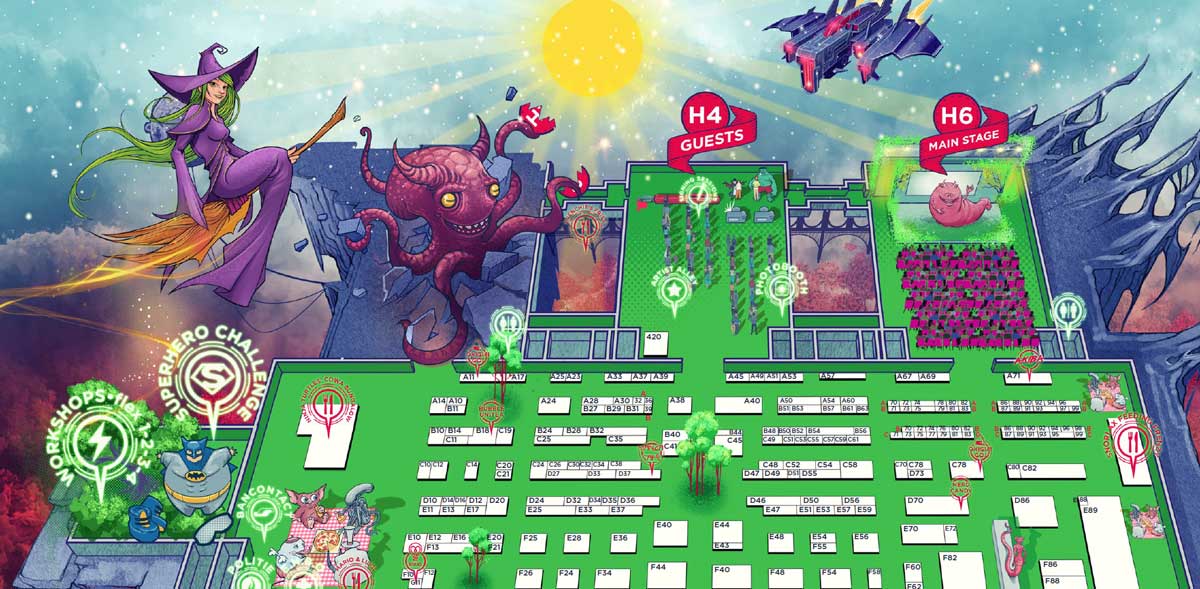 Schedules & Floor plan | FACTS: Your Belgian Comic Con