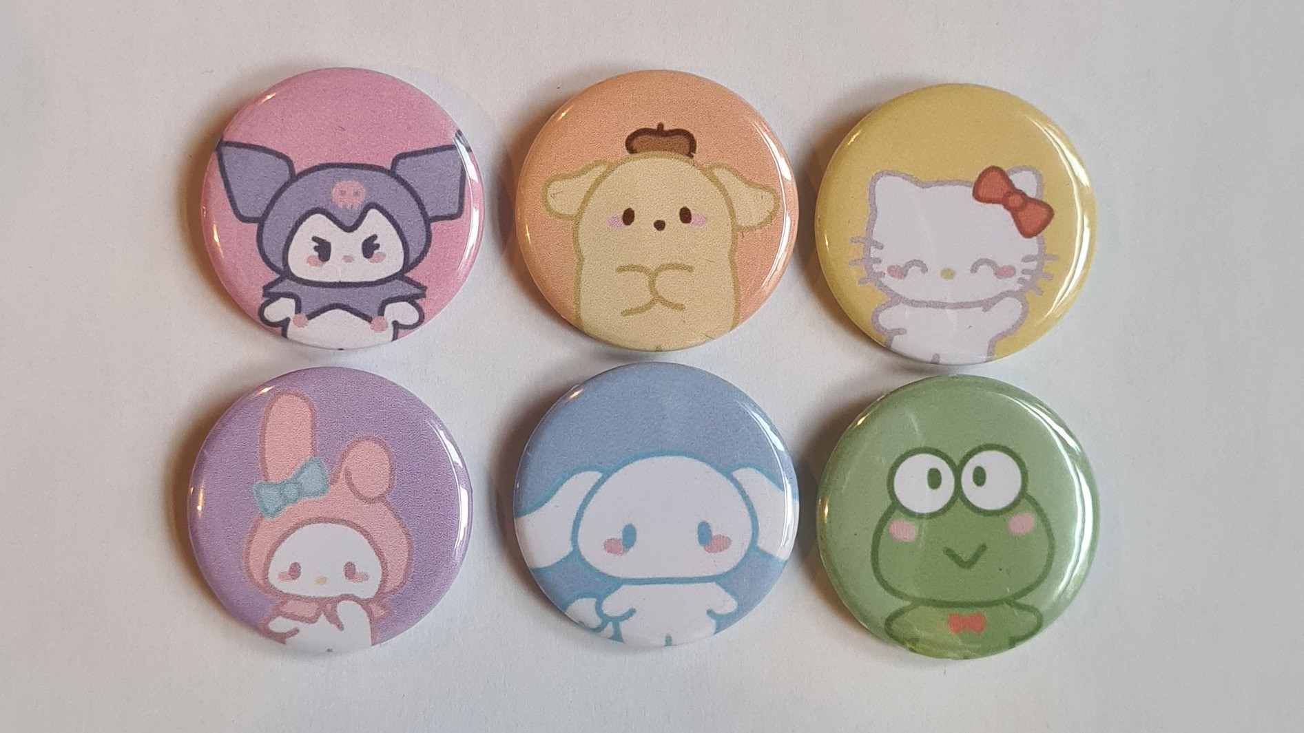 Sanrio button set of 6 – FACTS