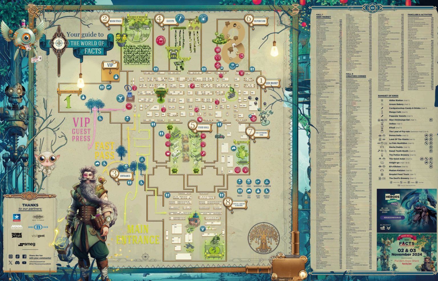 Schedules & Floor plan | FACTS: Your Belgian Comic Con