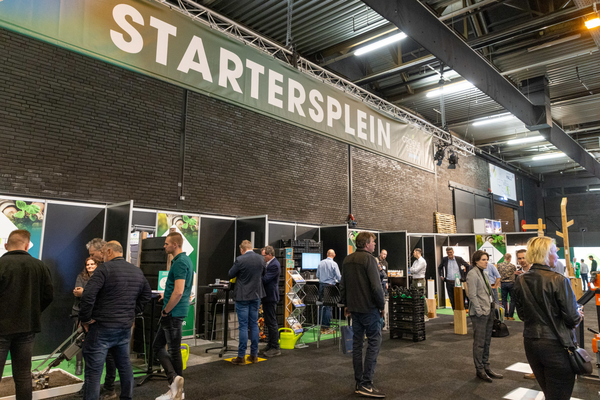 Start-up stand op het startersplein - De Groene Sector Vakbeurs