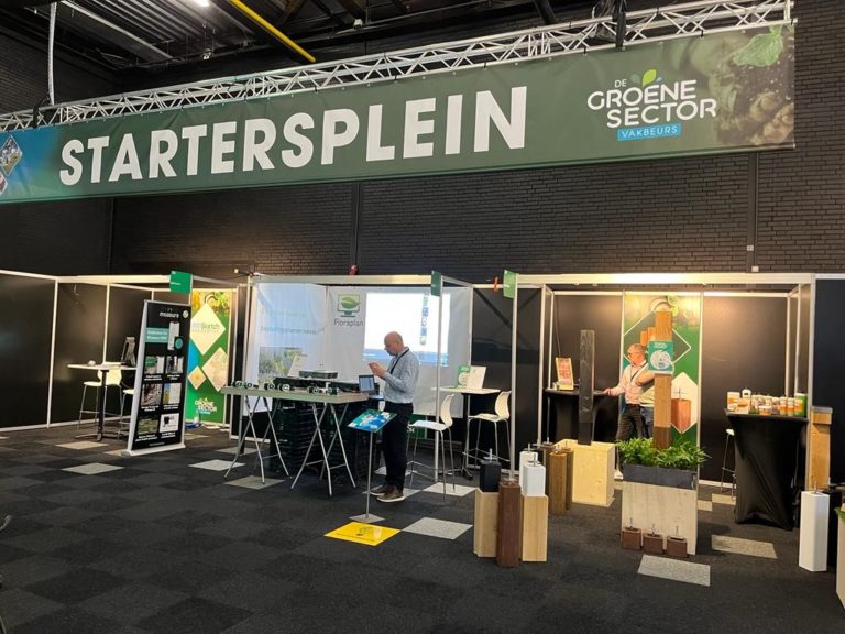 Start-up stand op het startersplein - De Groene Sector Vakbeurs