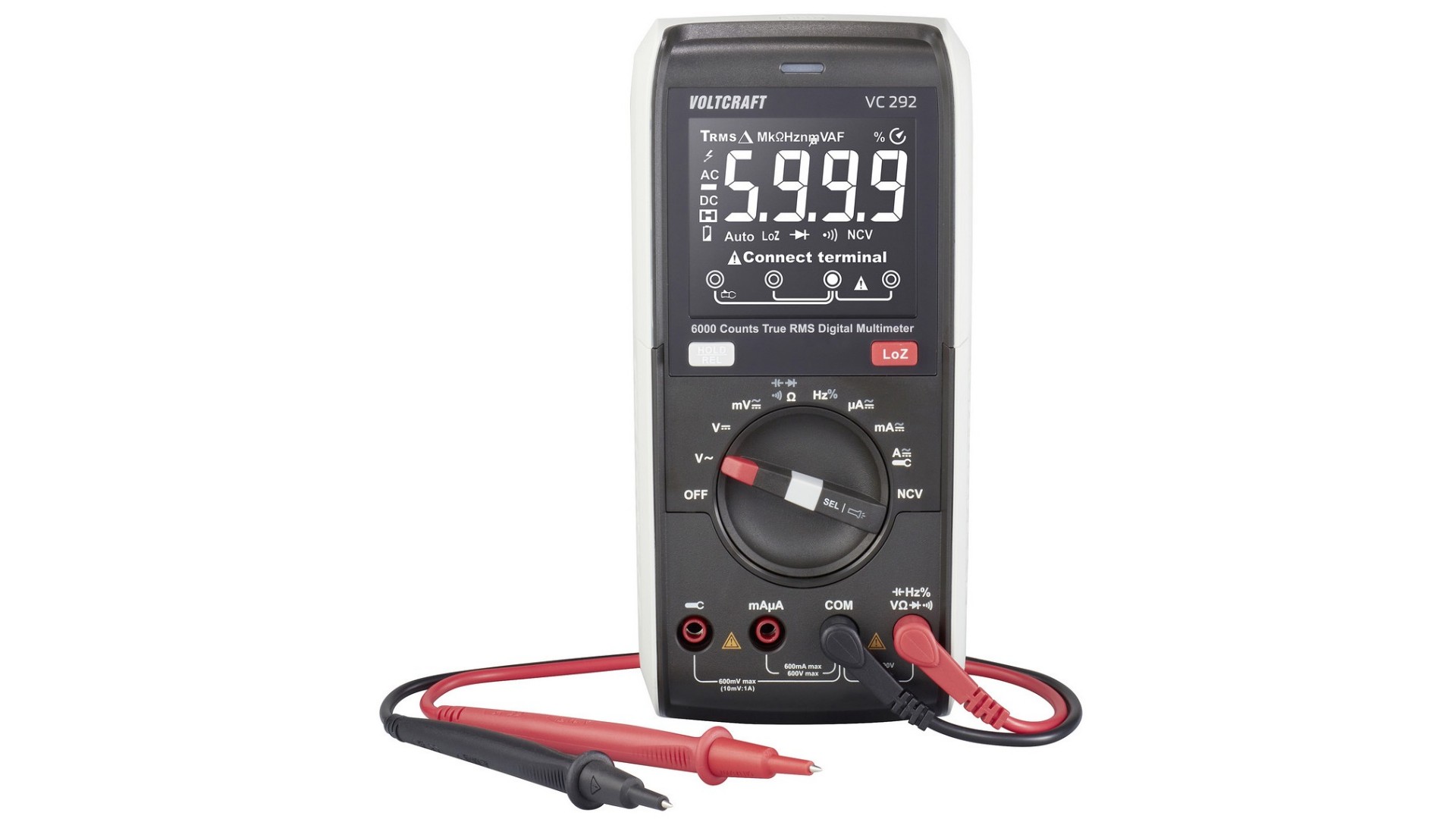 VOLTCRAFT VC292 Hand-Multimeter digital CAT III 600 V Anzeige (Counts ...