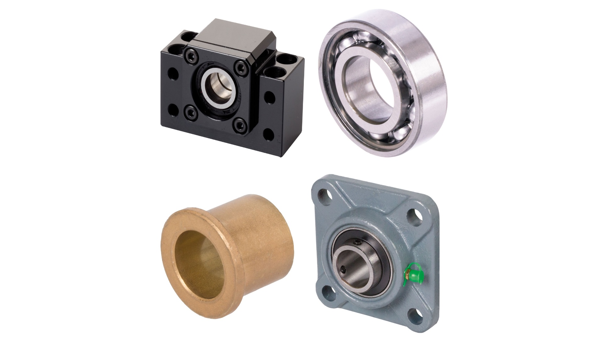 Lager, Stehlager, Flanschlager, Wälzlager, Gleitlager, Bohrbuchsen ...