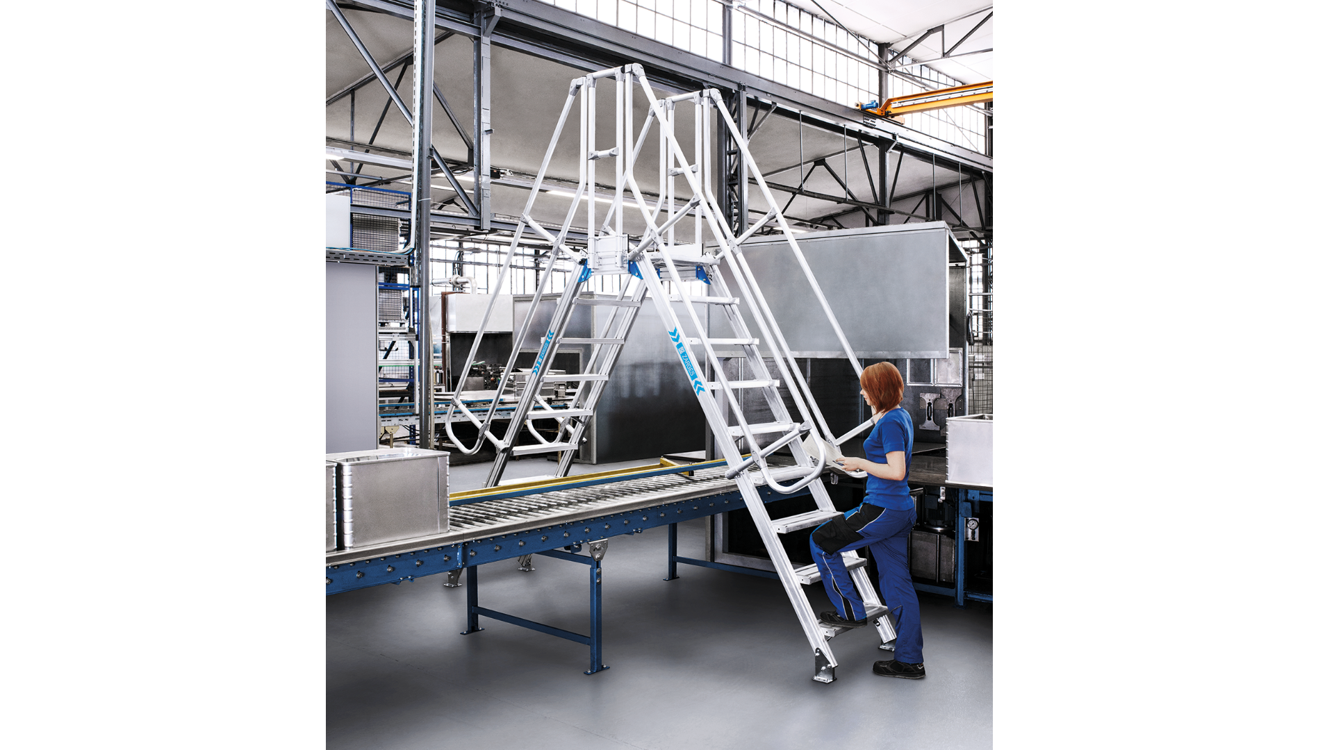 ZARGES Steps and platforms – Pumps & Valves Dortmund