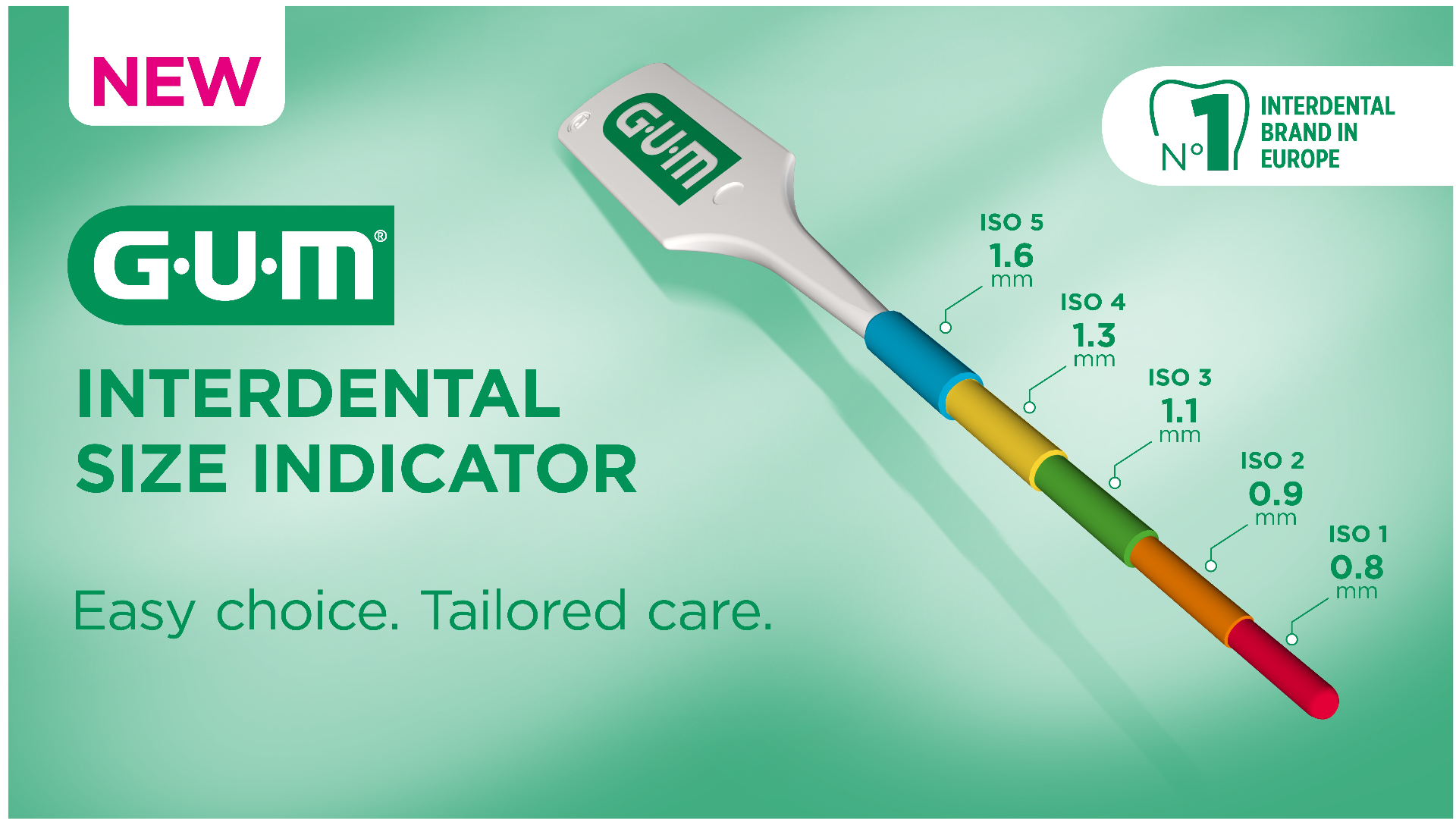 GUM® introduces: the GUM Interdental Size Indicator – Dentex