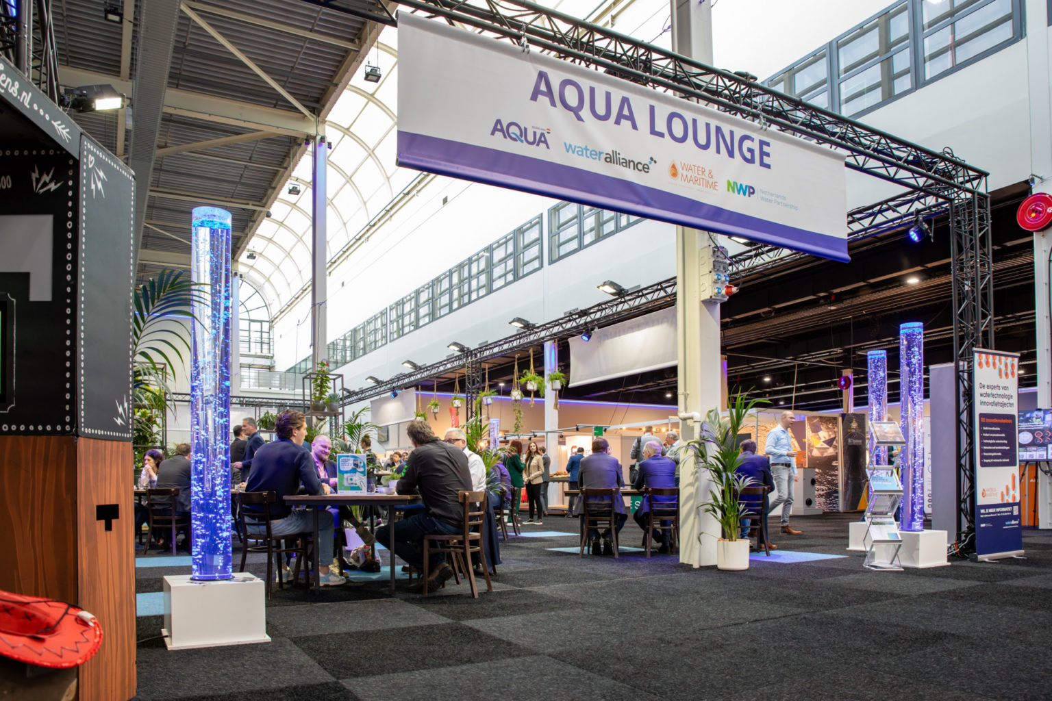 De uitgebreide beursvloer van Aqua Nederland