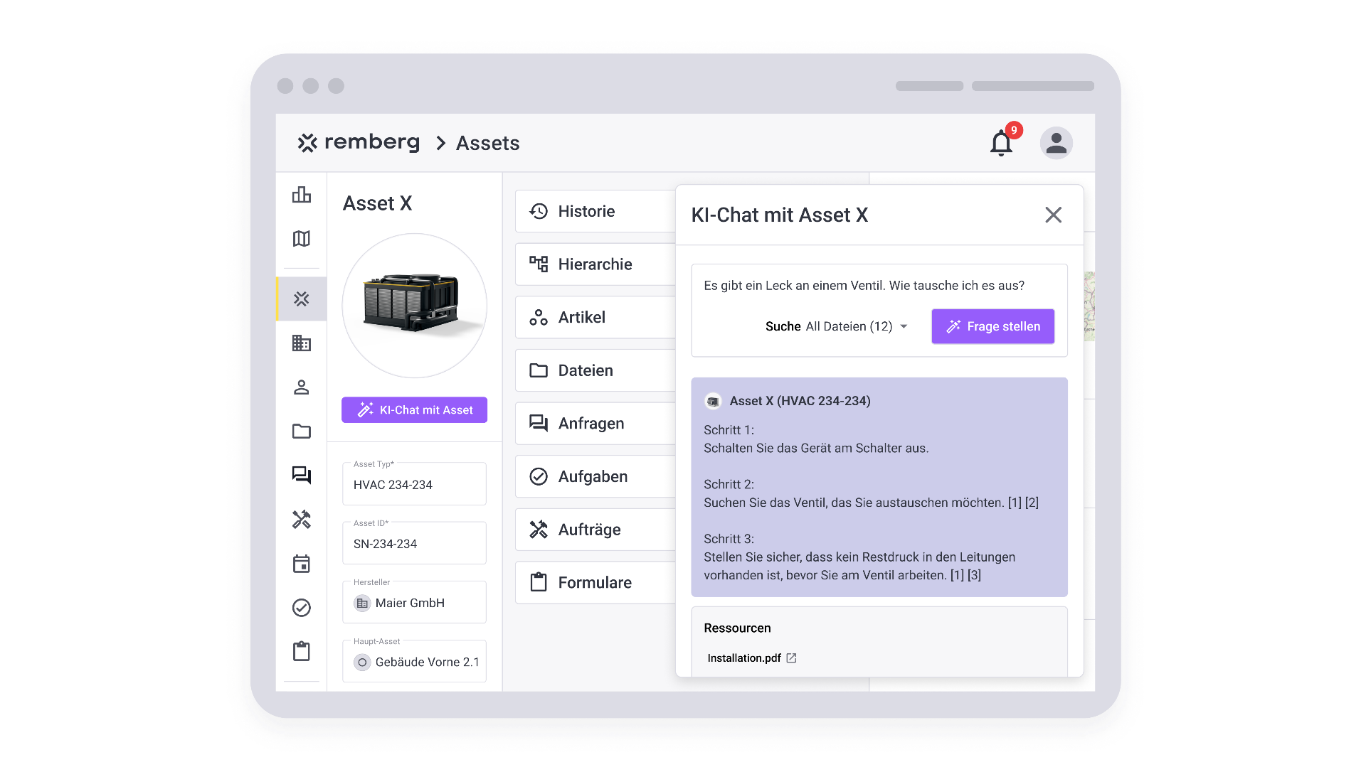 remberg AI Copilot – Maintenance Belgium