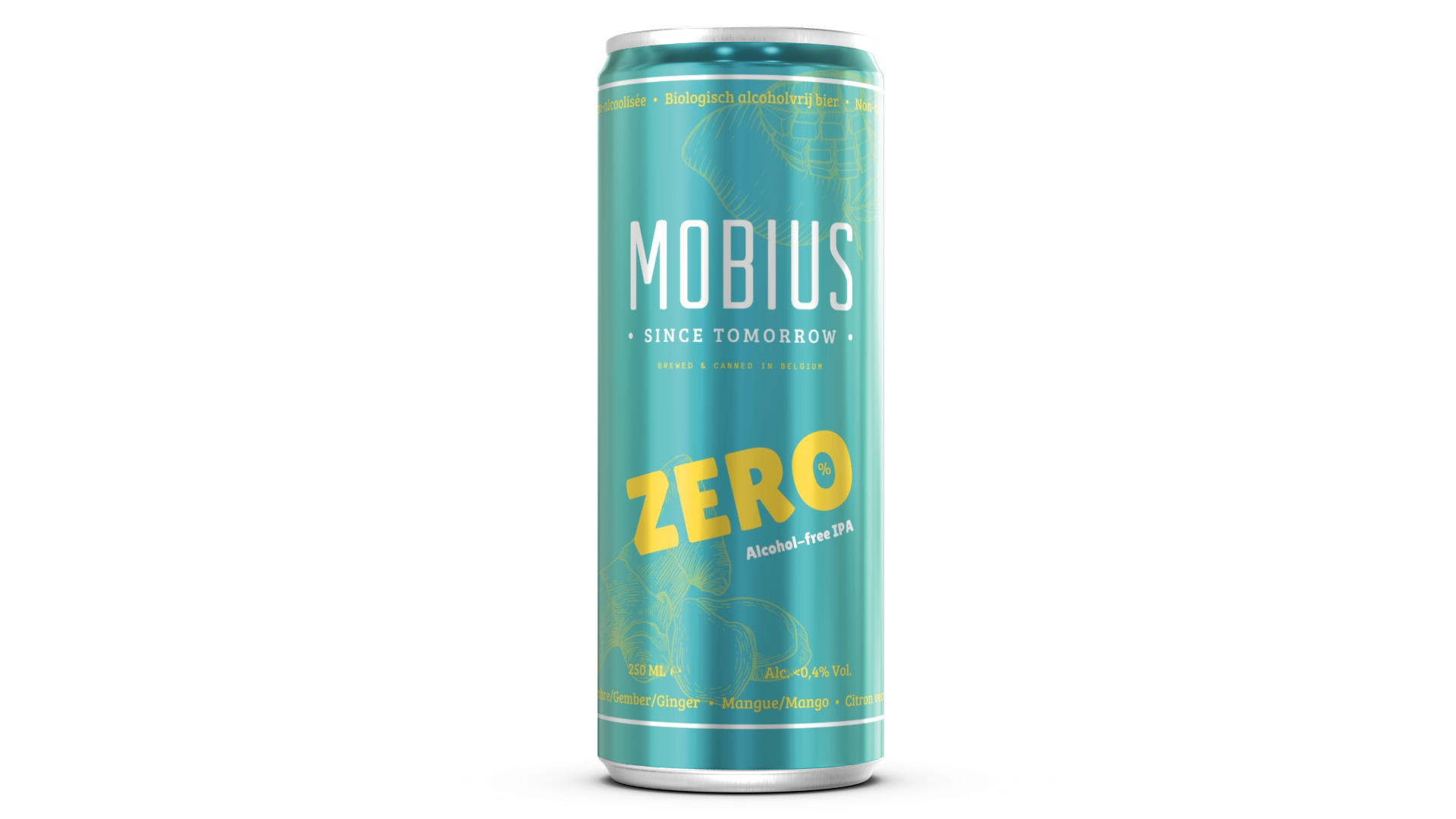 Mobius zero canette 25 cl BIO – Brasserie Mobius – Saveurs & Métiers