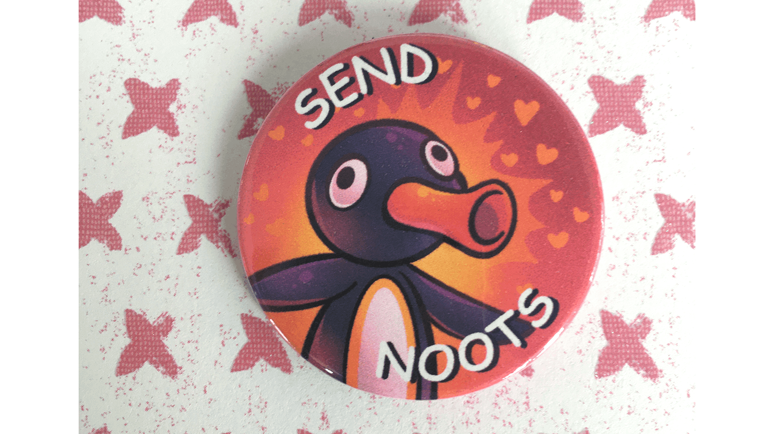 Send Noots - Button Badge - Heroes Made in Asia NL