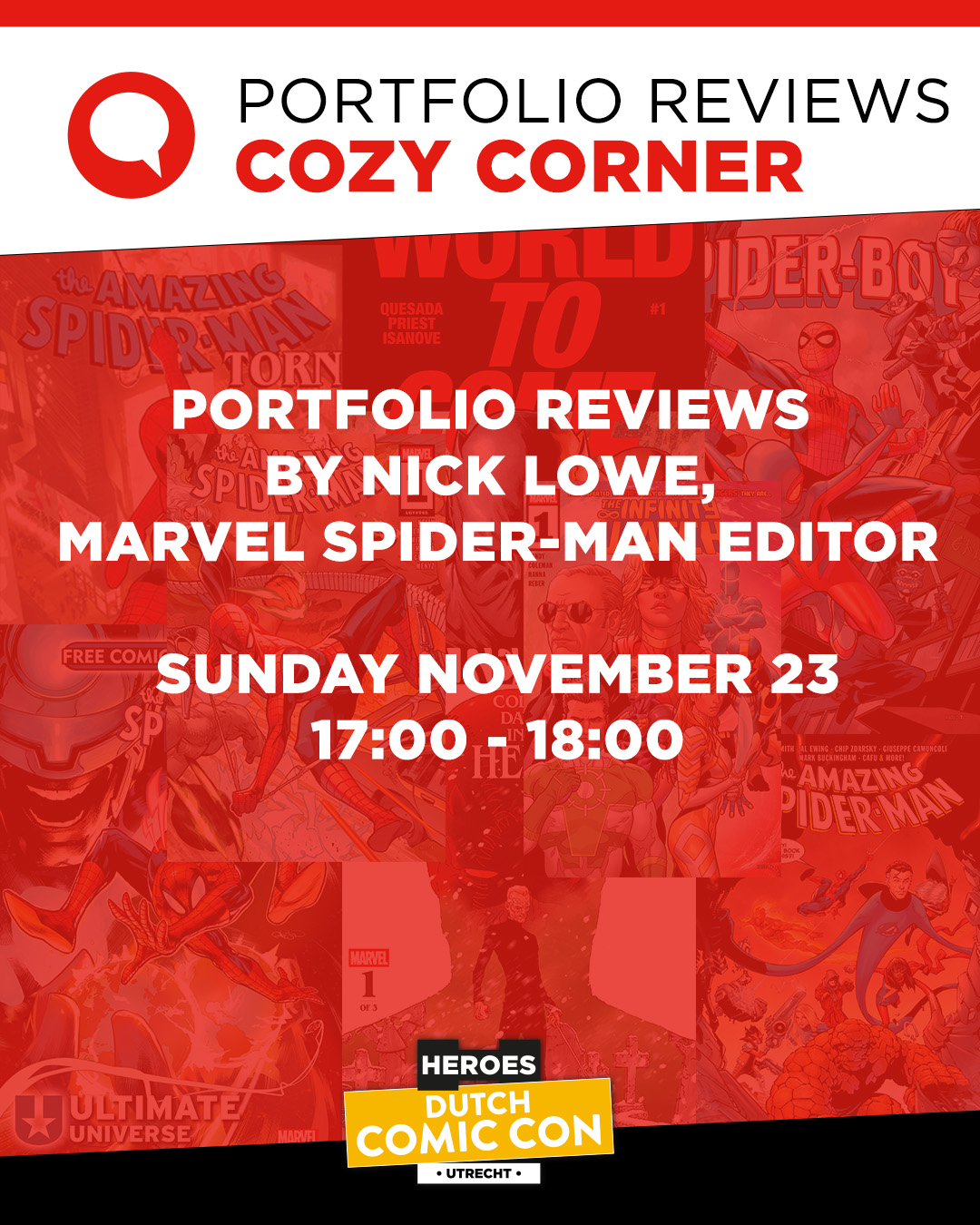 Portfolio Reviews by Nick Lowe, Marvel Spider-Man Editor