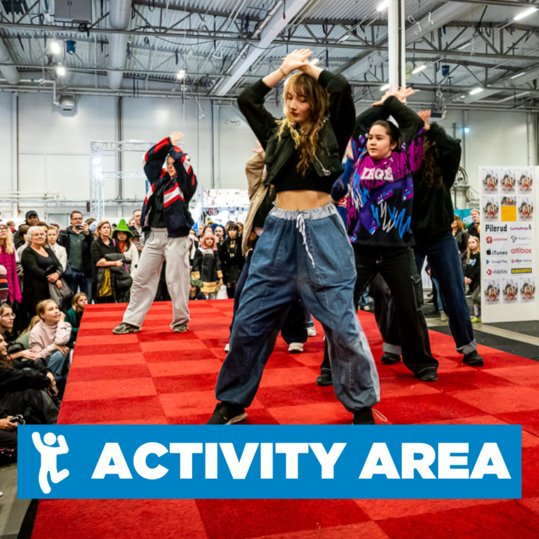 Activity areas at Comic Con Stockholm