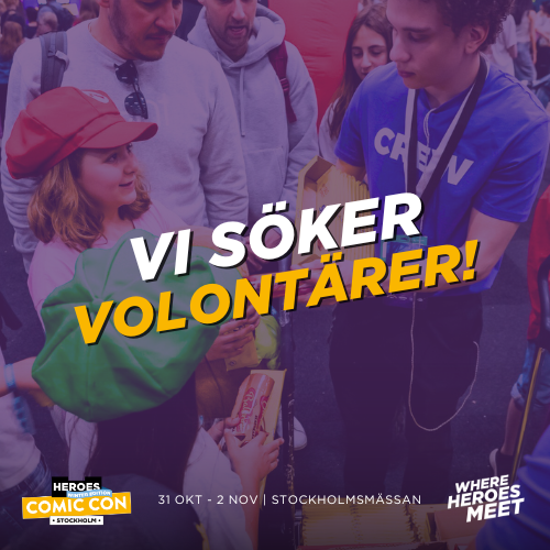 Volunteer application - Comic Con Stockholm