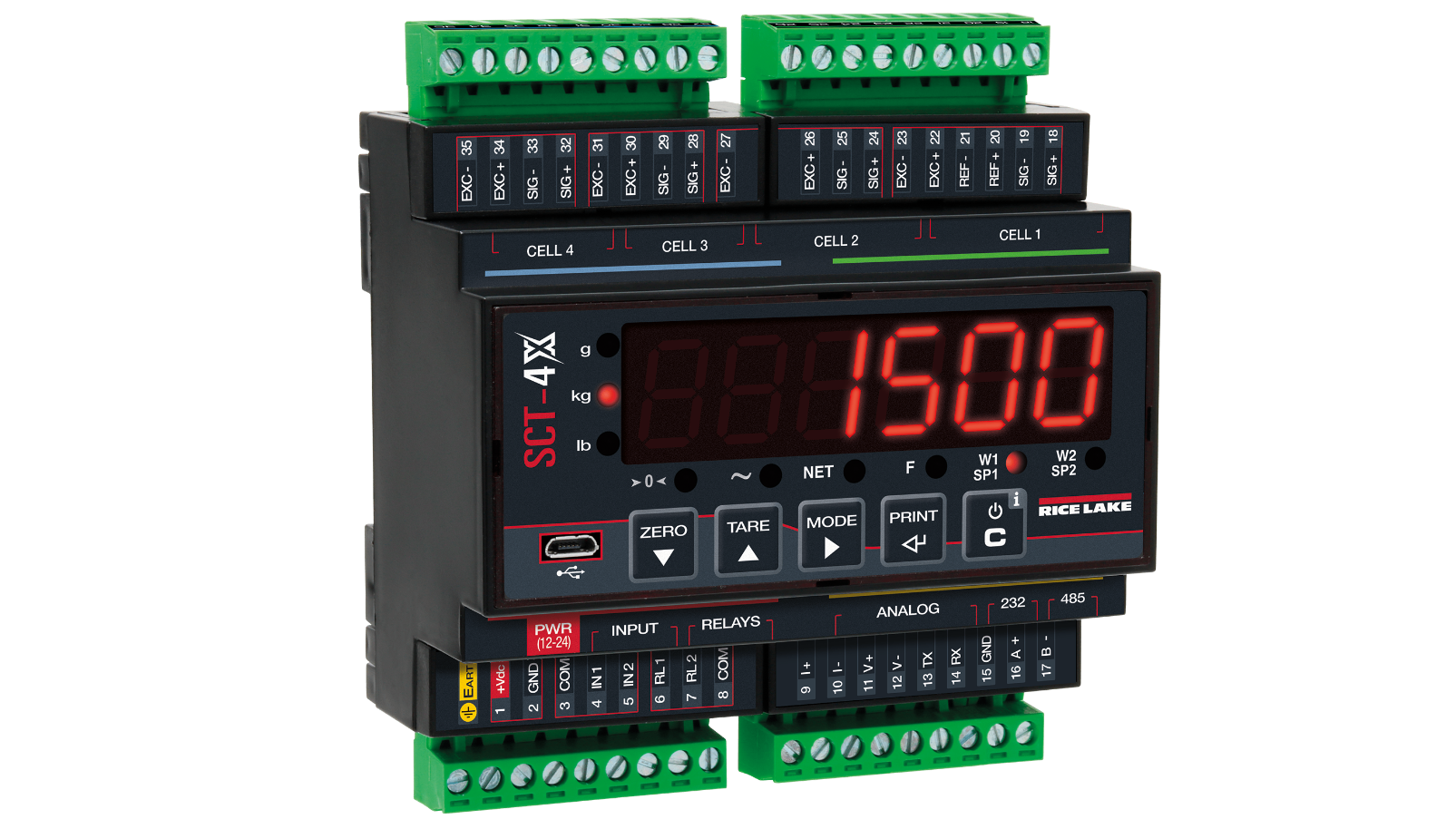 Rice Lake Weighing Systems SCT-4XD Belt Scale Integrator – SOLIDS Parma