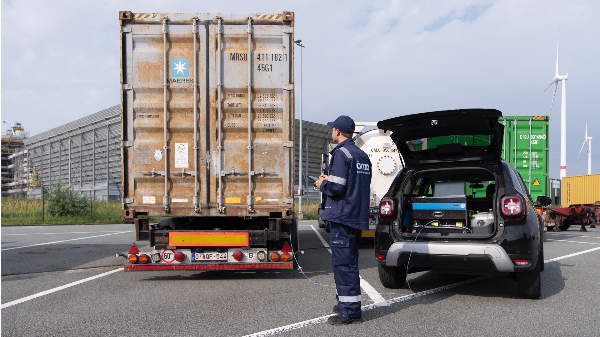 Container gas measurement (customs & fasfc) – Worksafe Antwerpen BE