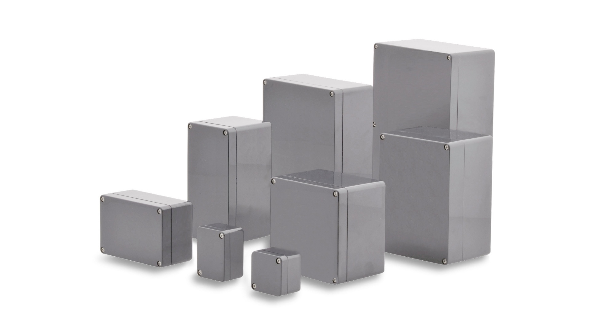 ABS plastic industrial housing series ELBE light gray by BOXEXPERT – FMB Messe EN