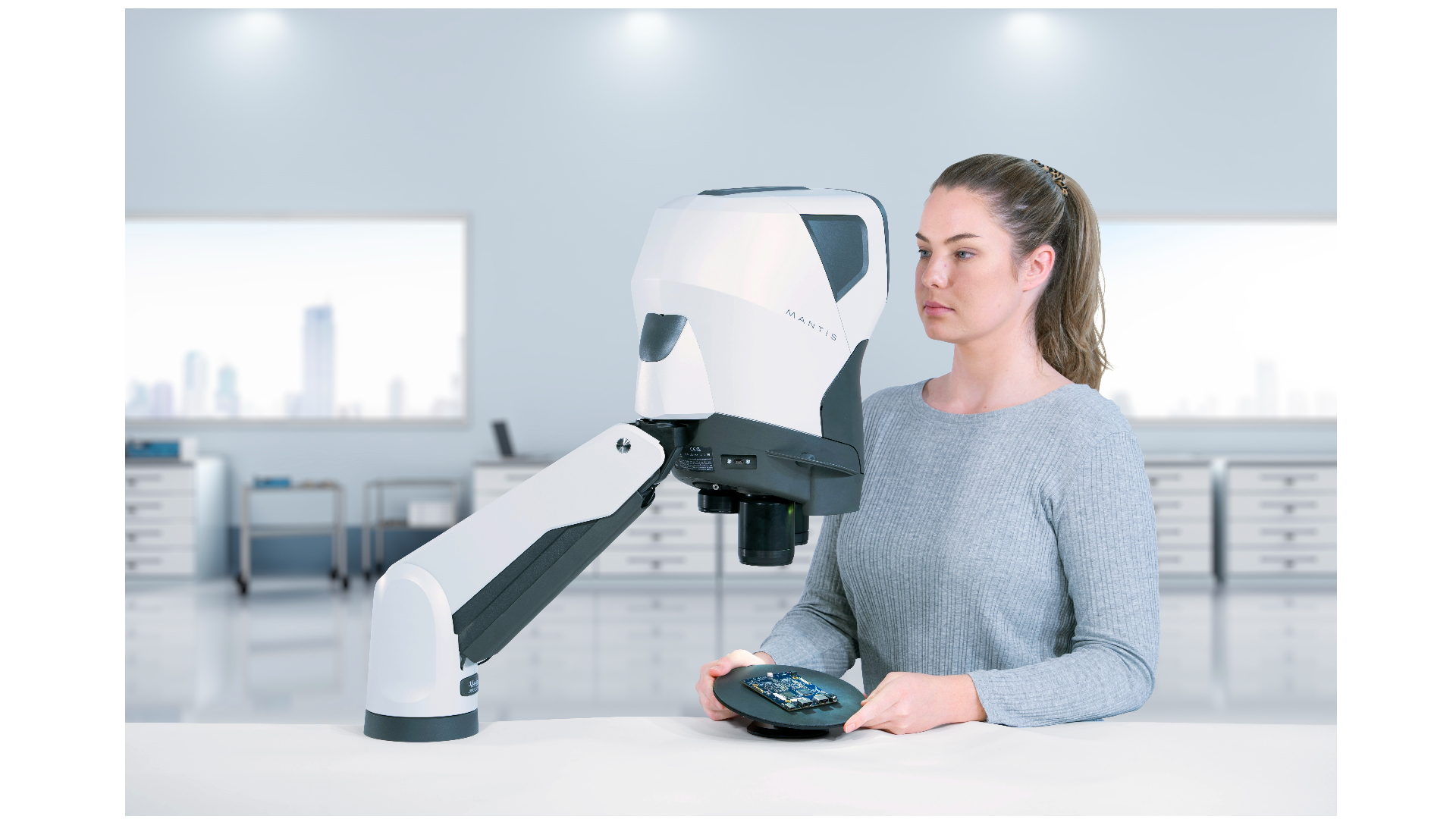 Eyepiece-less Stereo Microscope Mantis – All About Automation