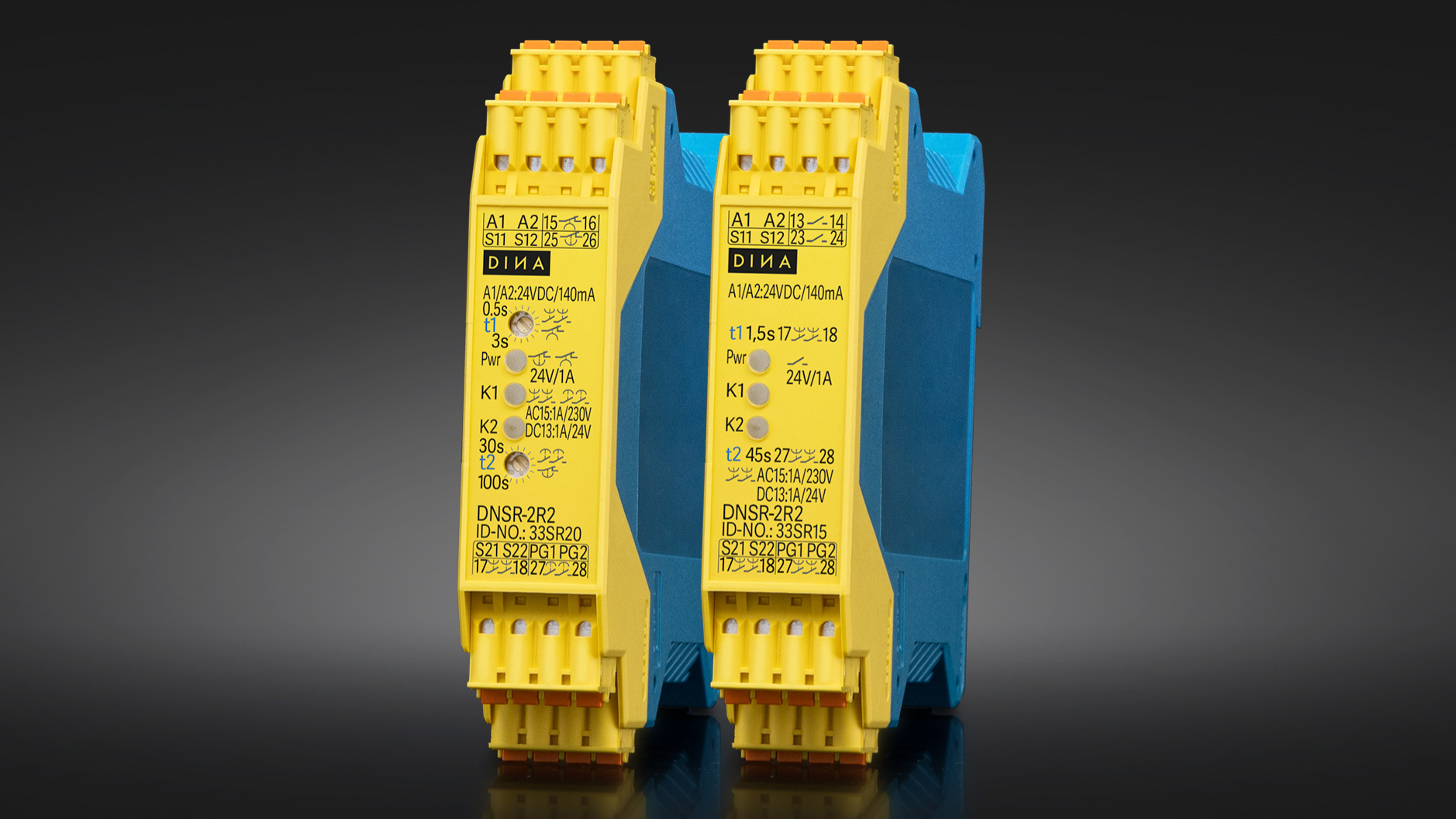 SAFEONE DNSR – Emergency stop & timer relay – All About Automation