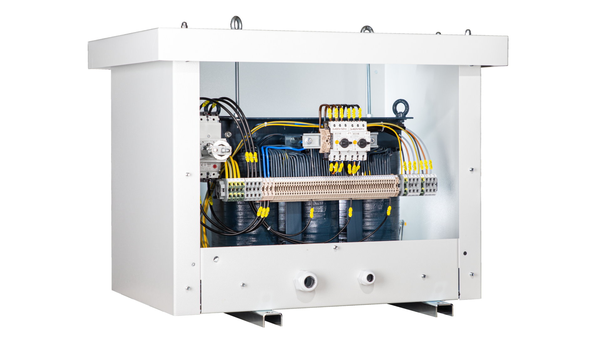 Dreiphasen Transformatoren im Gehäuse inkl. Schutzkomponenten – All ...