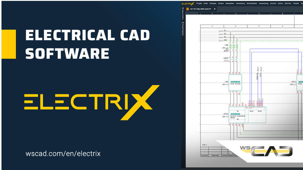 Electrical CAD Software WSCAD ELECTRIX – All About Automation Chemnitz