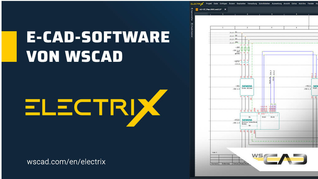 E-CAD-Software WSCAD ELECTRIX – All About Automation Chemnitz