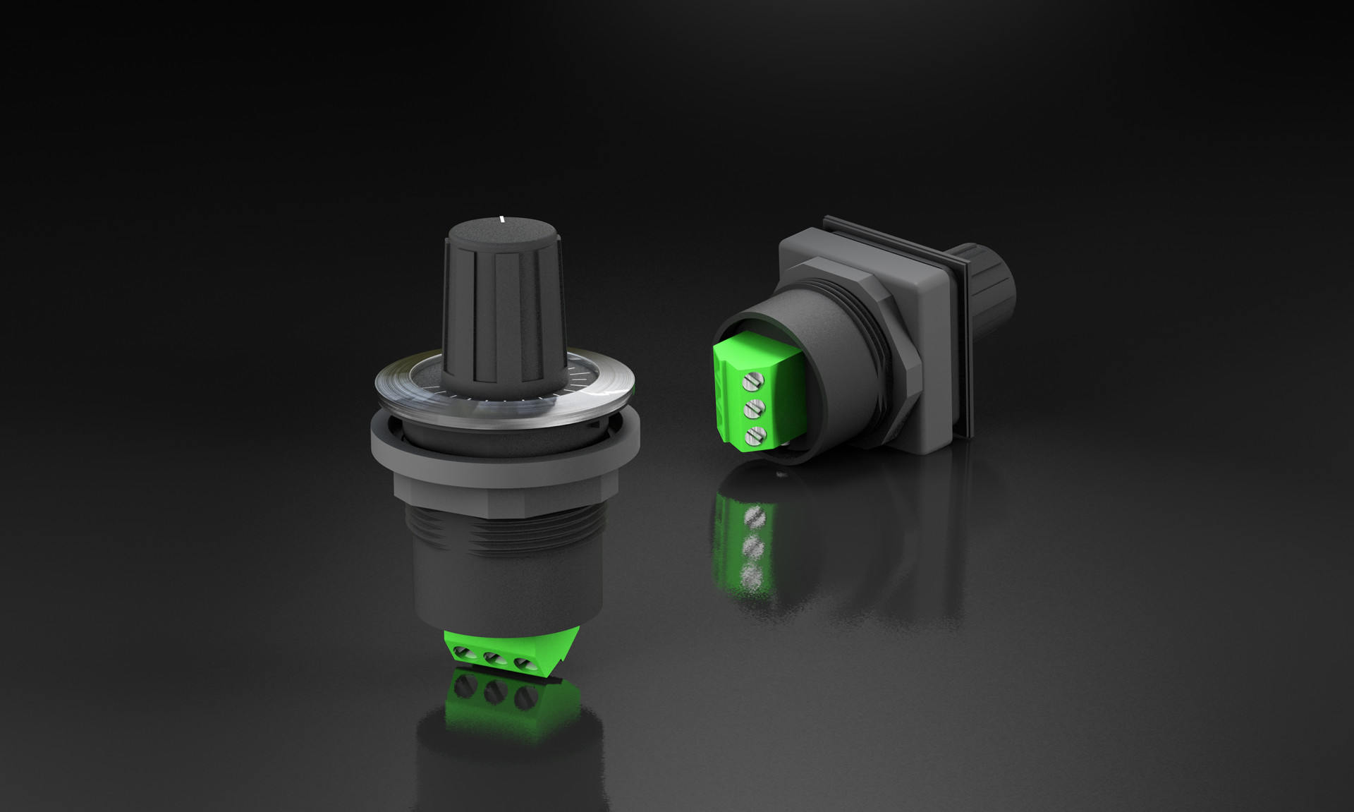 Rotary knobs with integrated potentiometer – All About Automation Chemnitz