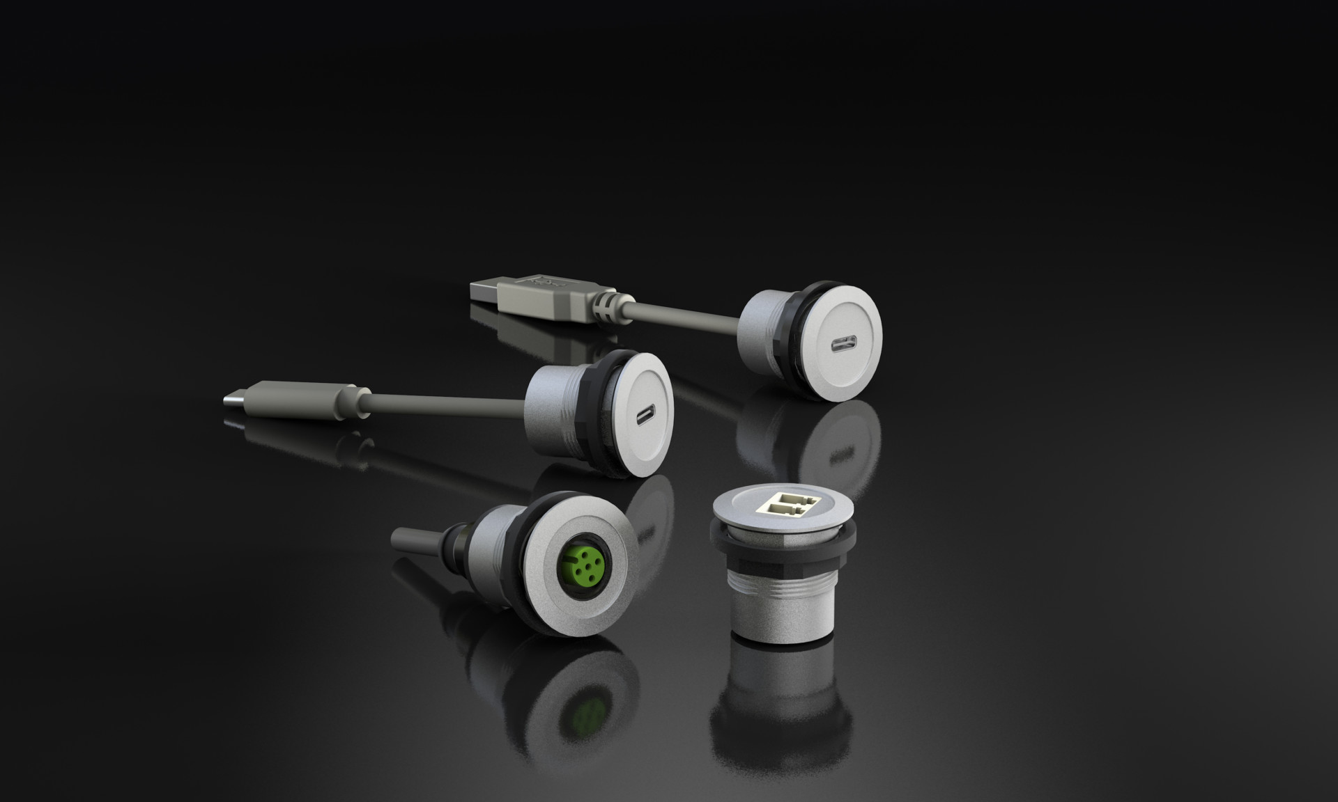 Panel mount jacks with fibre optic and M12 connections – All About ...