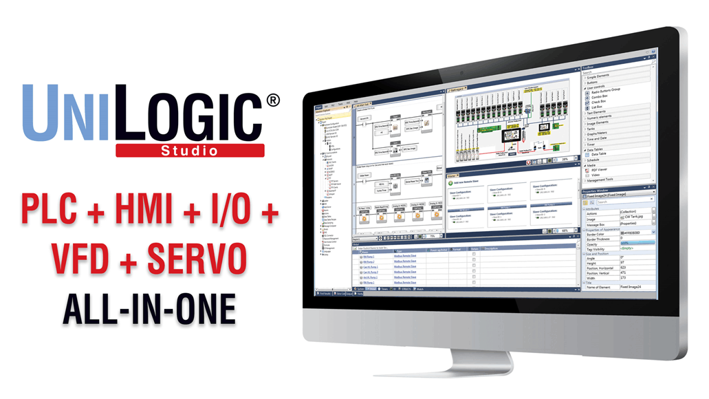 UniLogic Studio by Unitronics unifies programming for PLCs, HMIs, VFDs ...