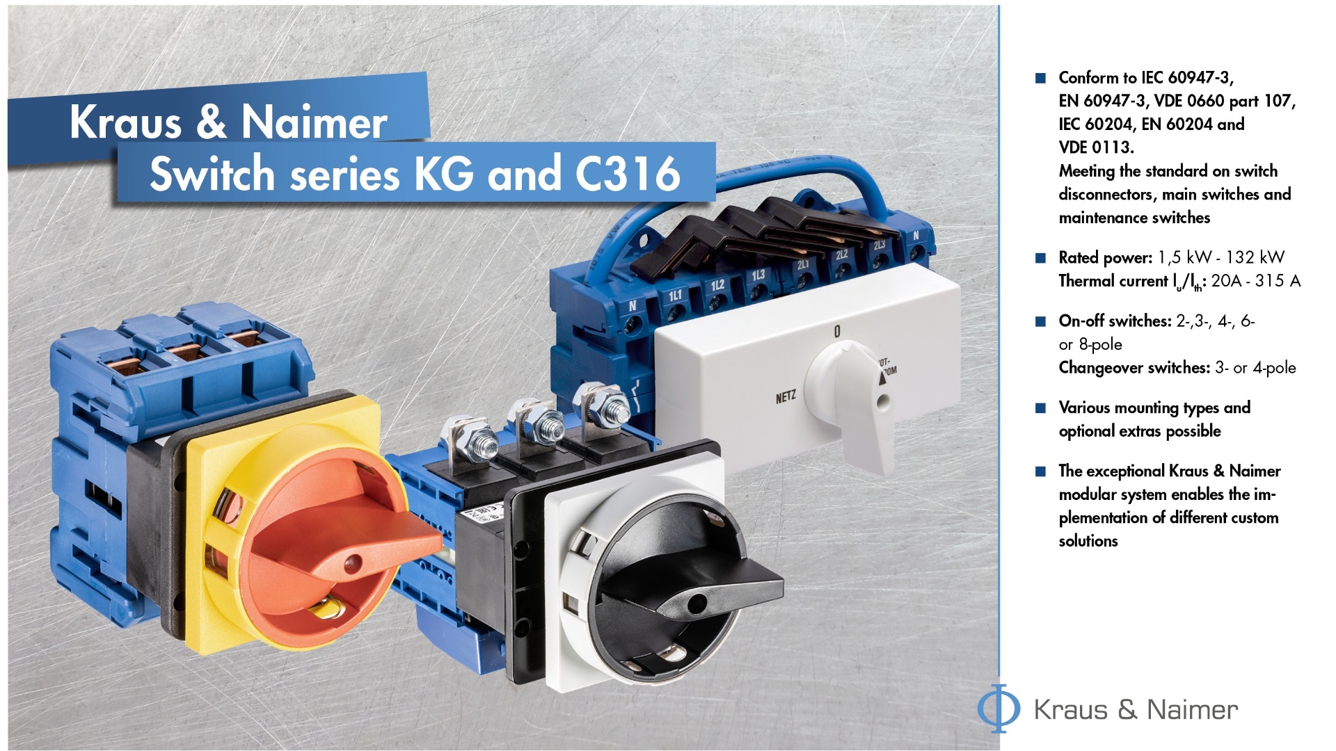 K&N switch series KG/C316 – All About Automation Düsseldorf