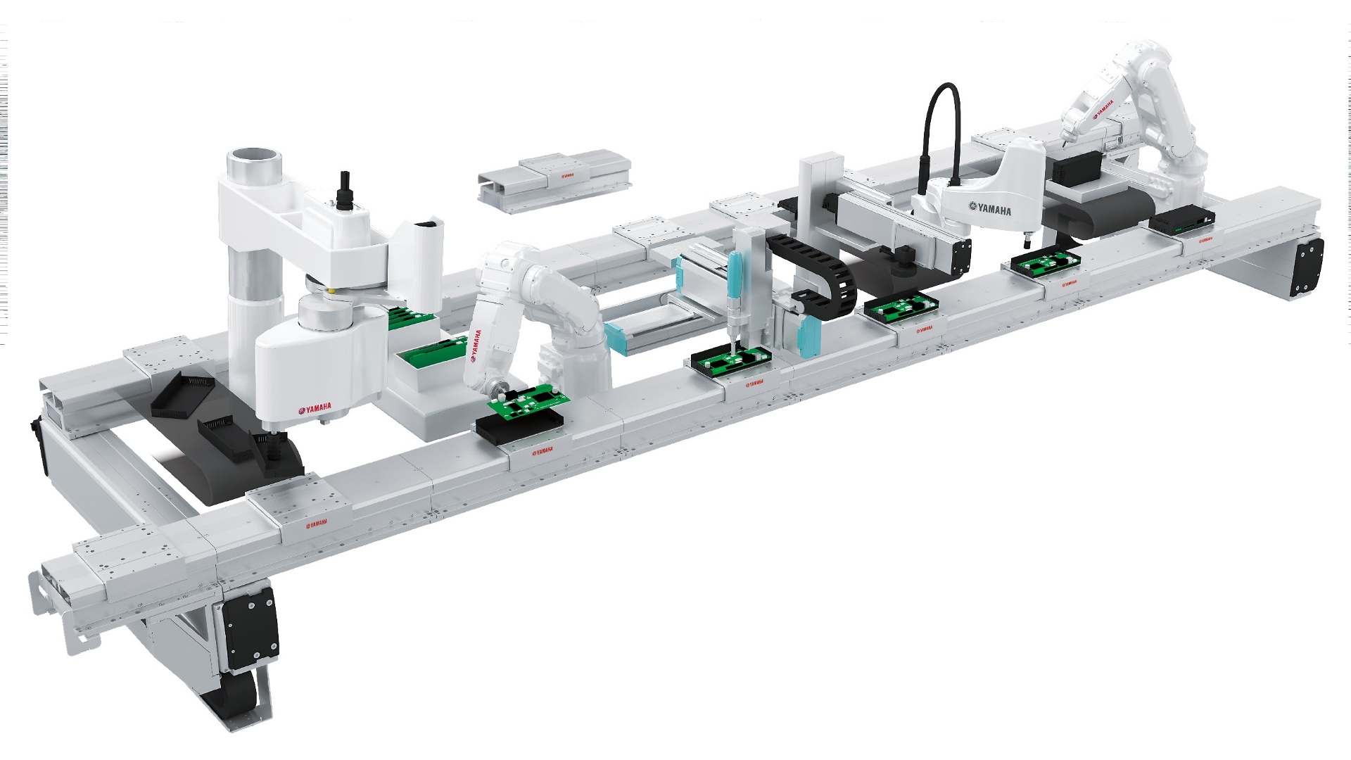 YAMAHA Linear Conveyor Module LCMR200 with horizontal circulation – All ...