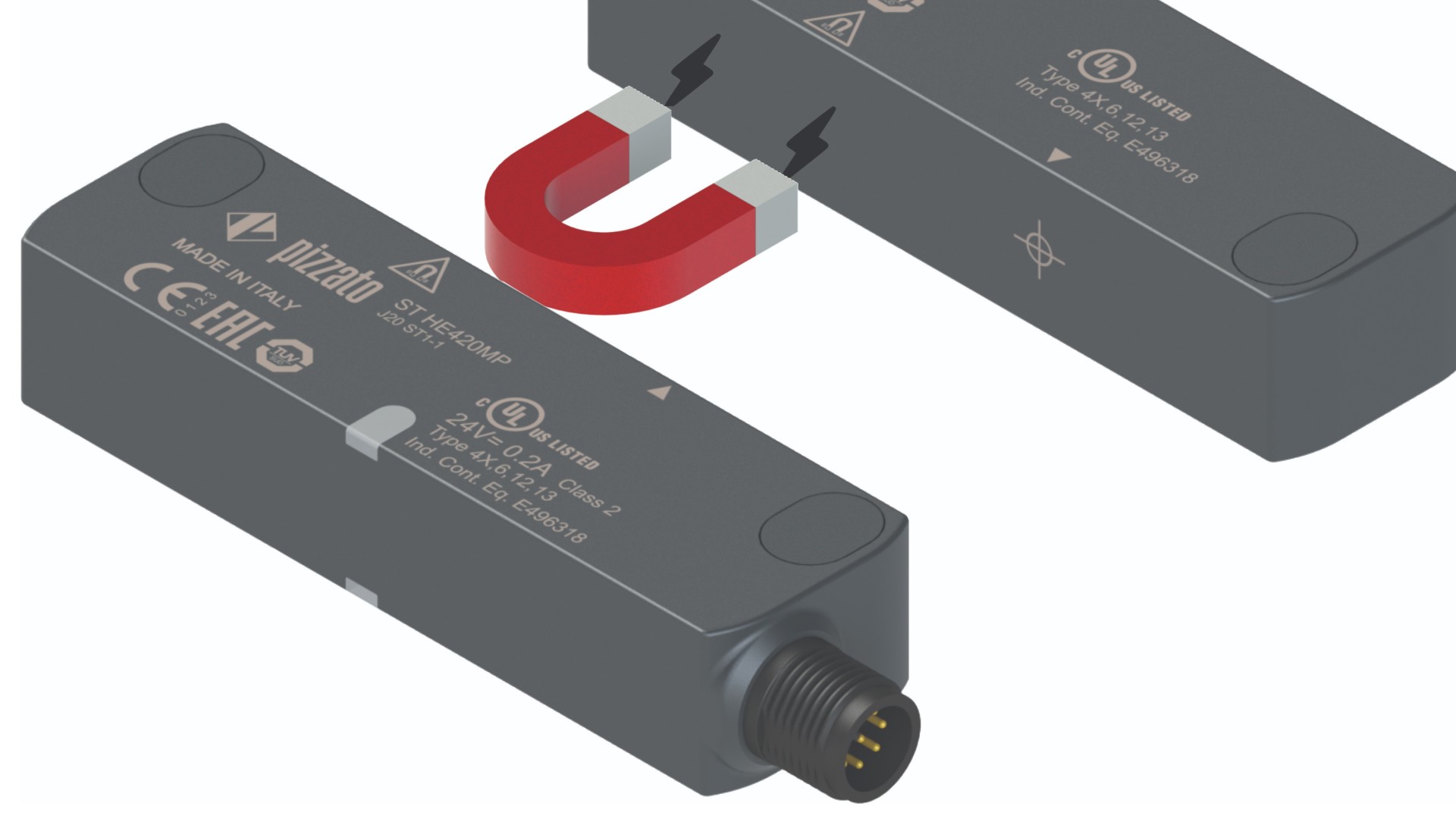 Capteurs de sécurité RFID avec retenue magnétique de l’actionneur série ...