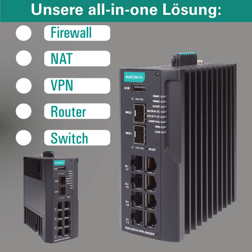 MOXA EDR-G9010 Sicherheitsrouter – All About Automation Friedrichshafen