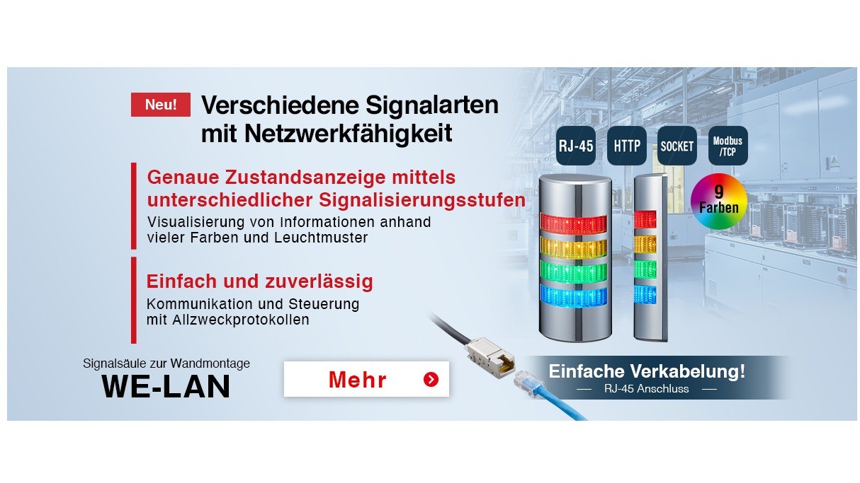 WE-LAN Signal Tower – All About Automation Friedrichshafen