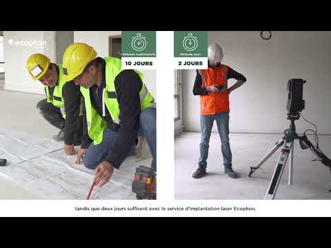 Ecophon Laser Projection for faster installation – Futurebuild Belgium