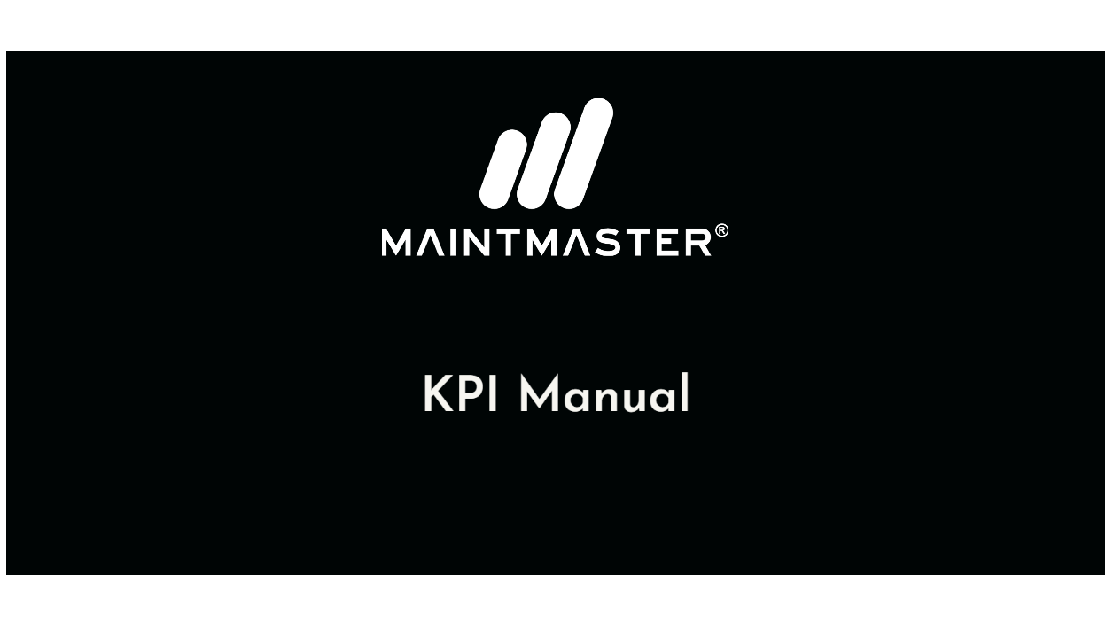 MaintMaster KPI Manual – All About Automation Friedrichshafen