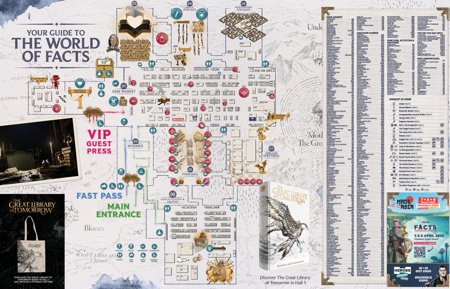 Schedules & Floor plan | FACTS: Your Belgian Comic Con