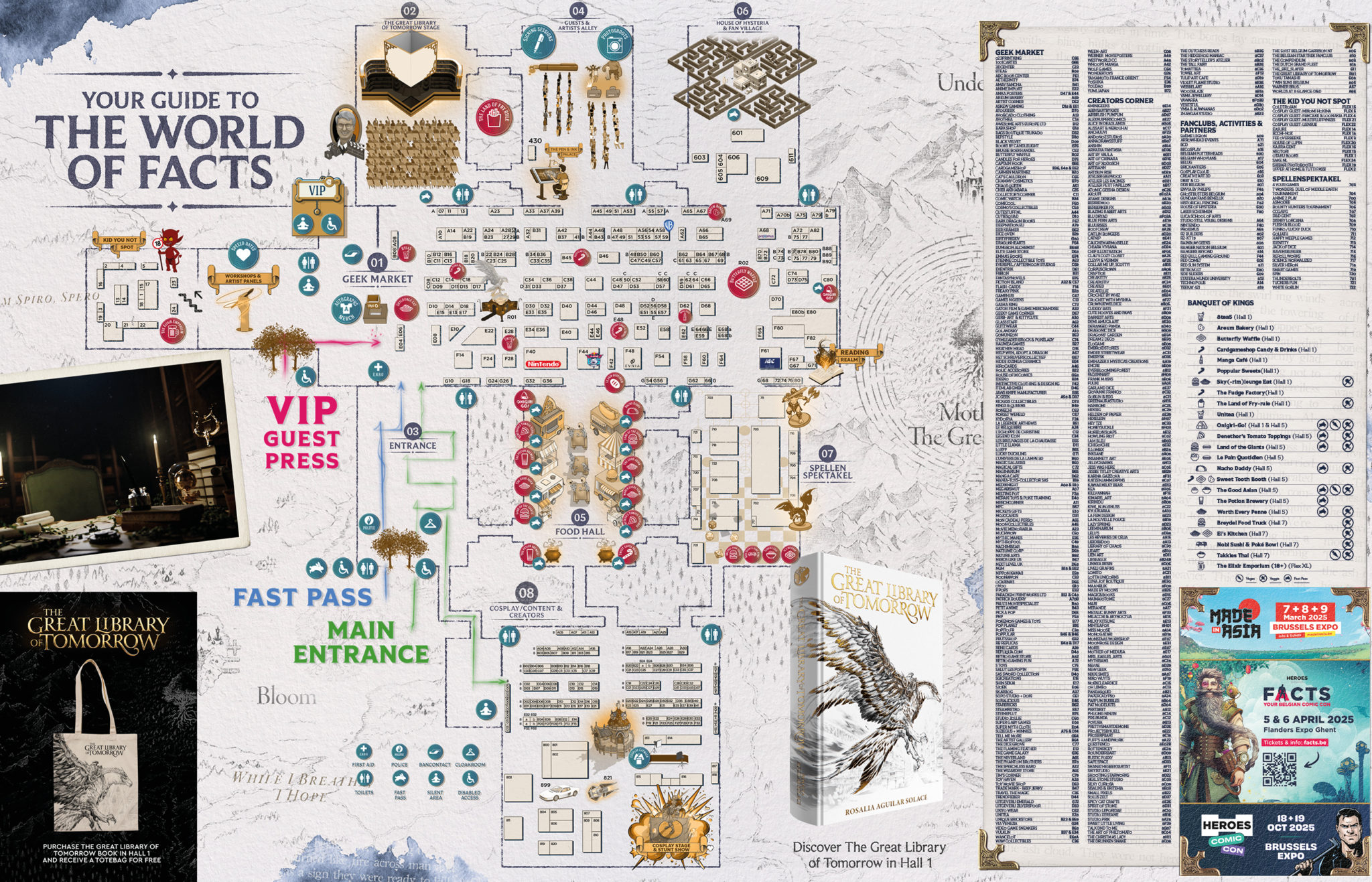Schedules & Floor plan | FACTS: Your Belgian Comic Con
