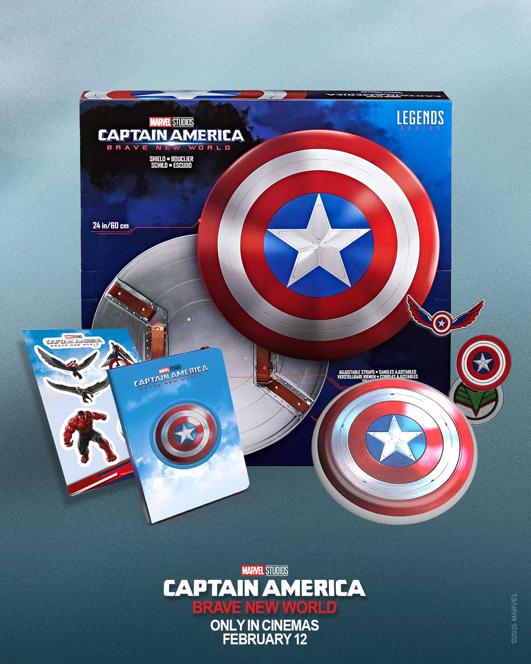 Giveaway: Score a shield or goodies of Captain America: Brave New World ...