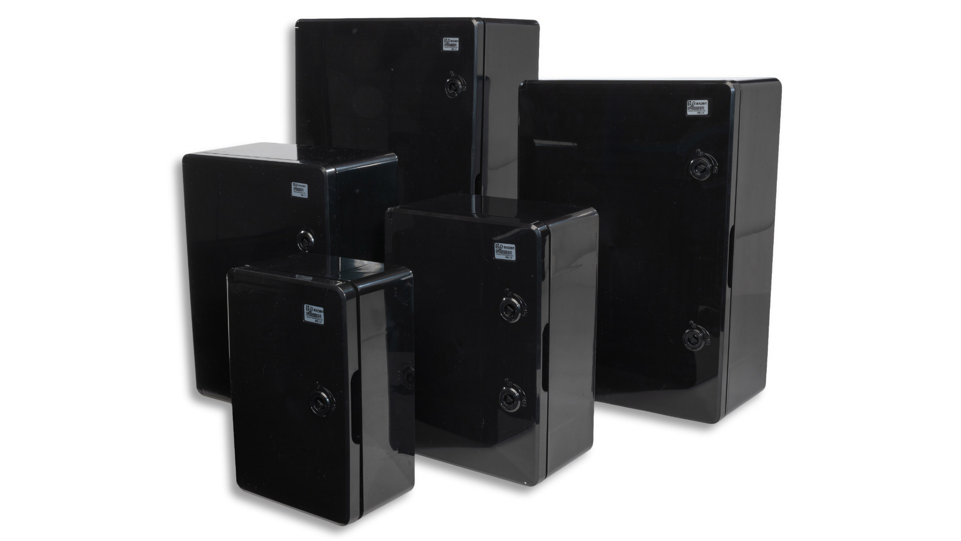 ABS plastic control cabinet enclosures FLEET series black by BOXEXPERT ...