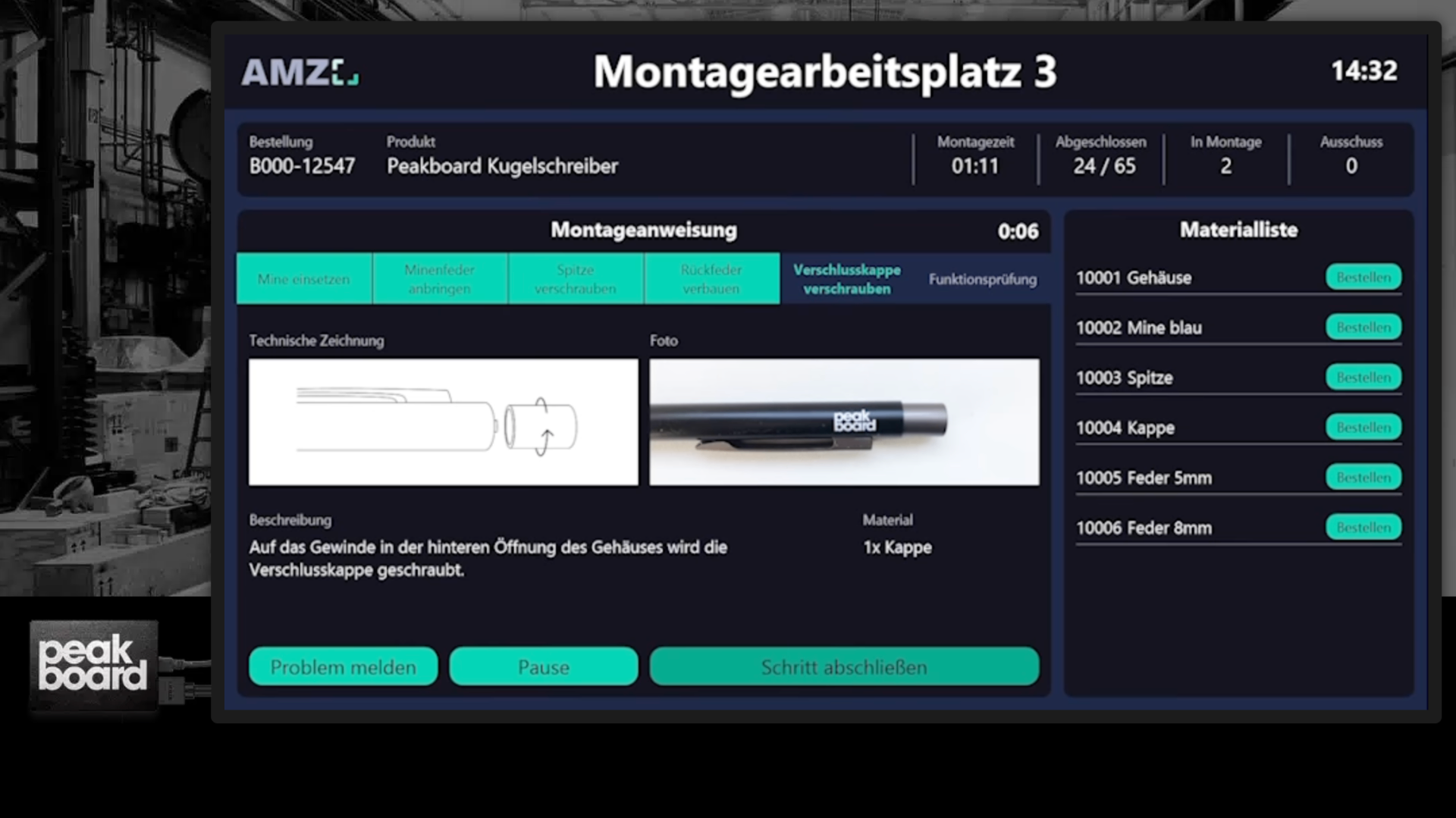 Interaktive Werkerassistenz – EMPACK Hamburg