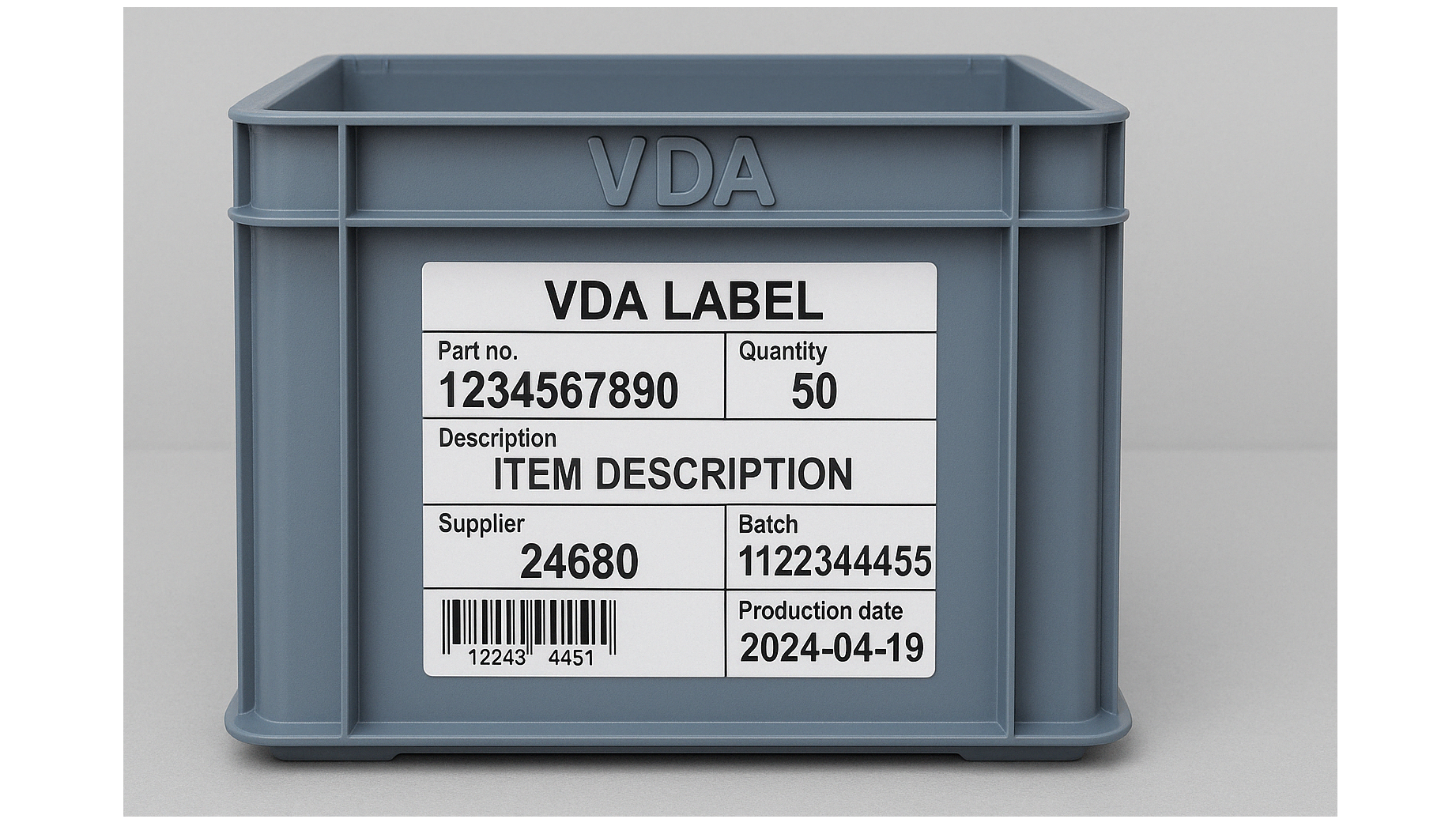 VDA labeling – EMPACK Messe DE