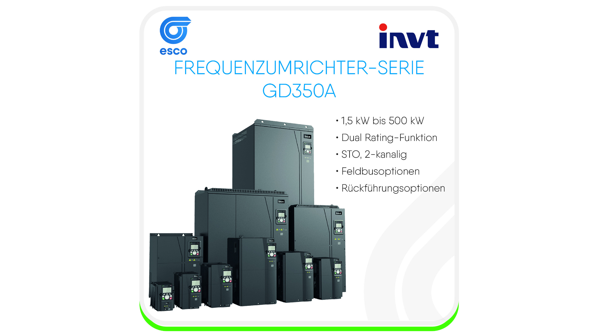INVT frequency inverter series GD350A – EMPACK Messe DE