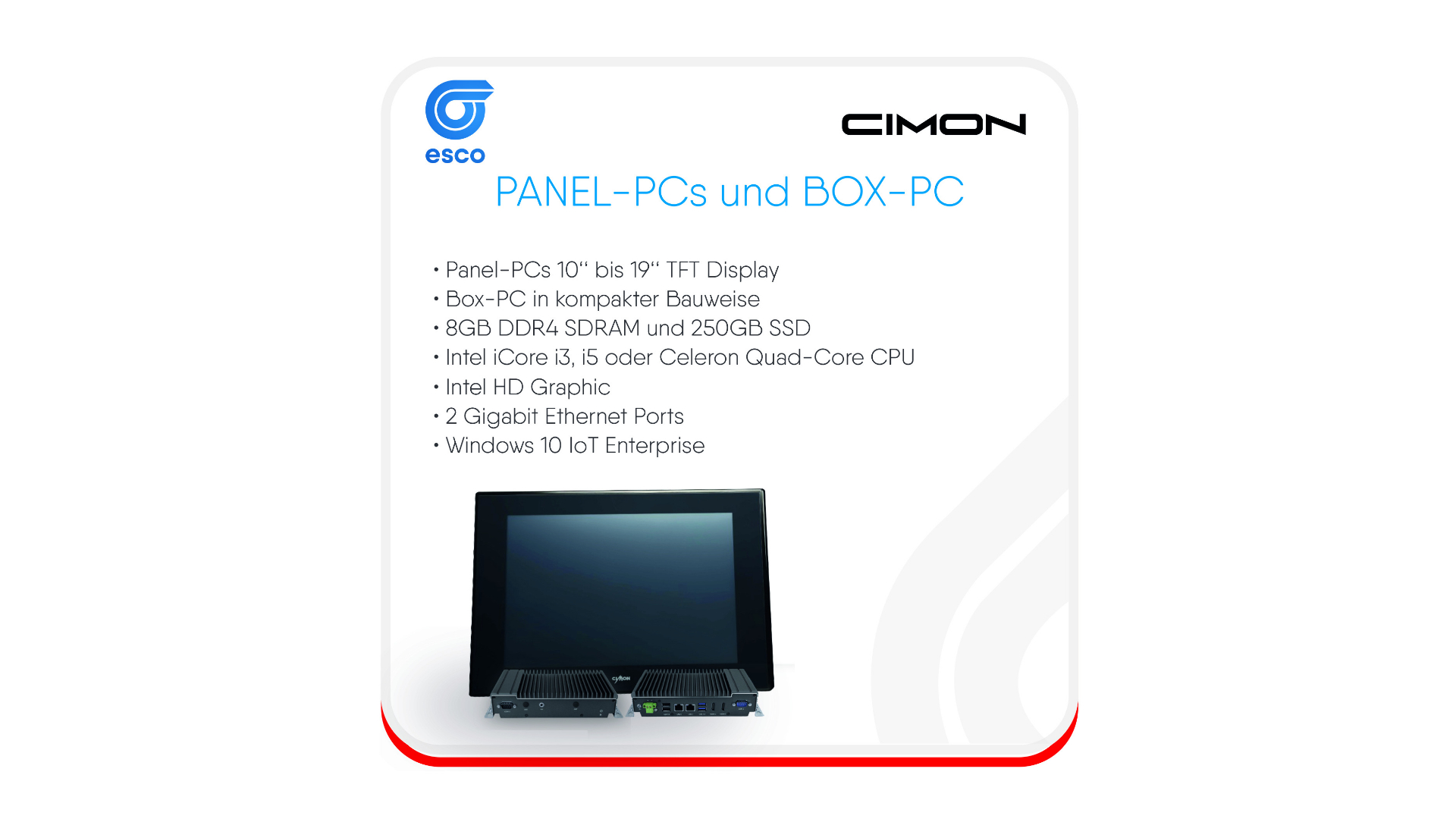 Panel PCs from CIMON – EMPACK Messe DE